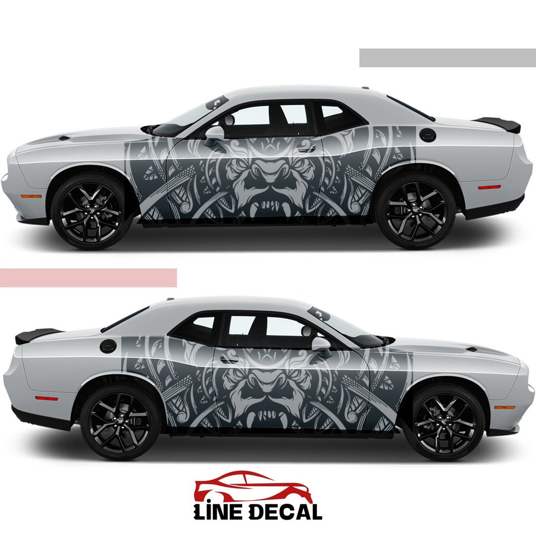 Demon Style Car Anime Decal, Inosuke Anime Car Sticker, Car Decals ...