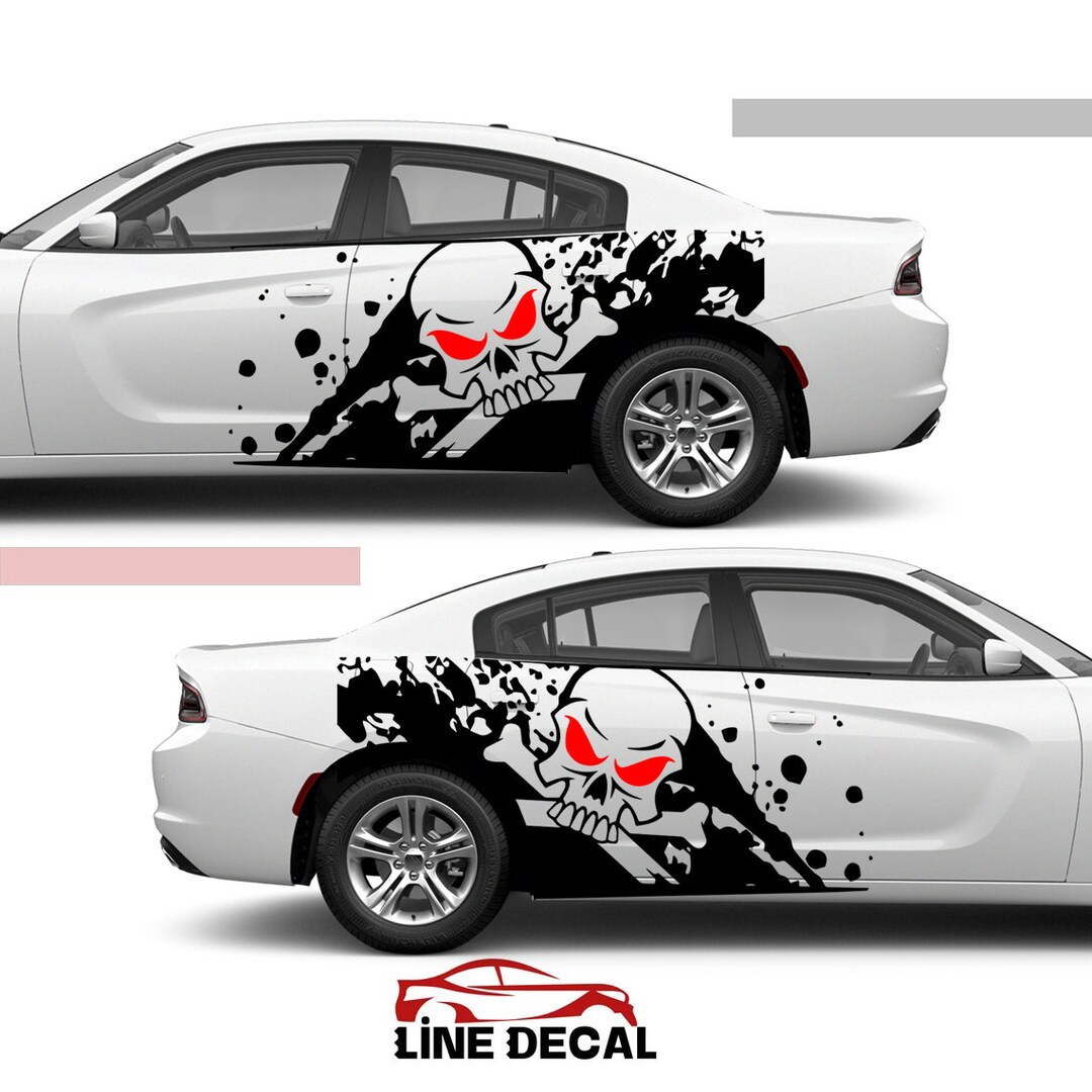 King Skull Decal Skull Decal Special Design Decal Mustang Charger ...