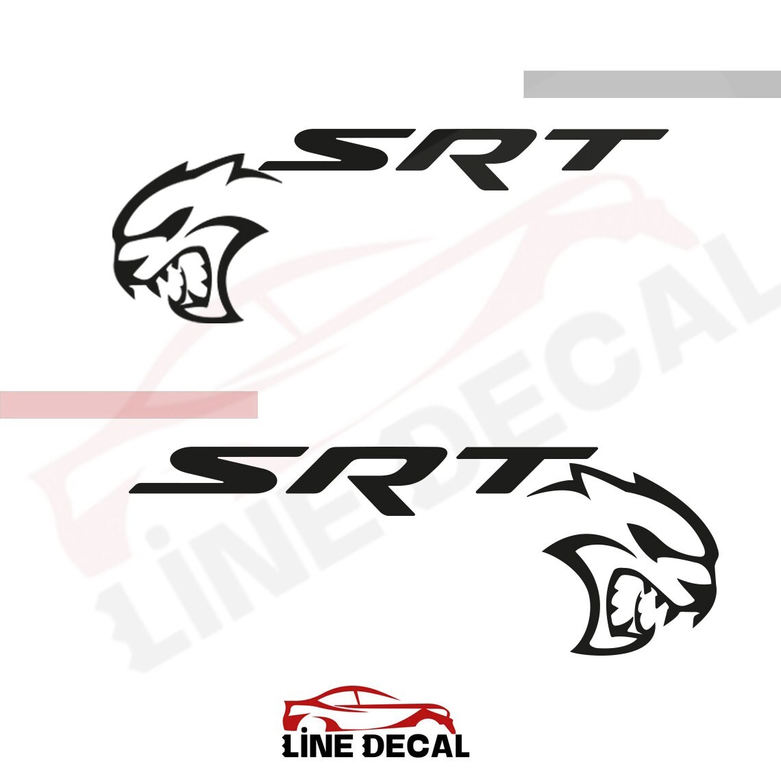 2 Pieces Side Stripes Body Decals Vinyl Racing Graphics Sticker Logo