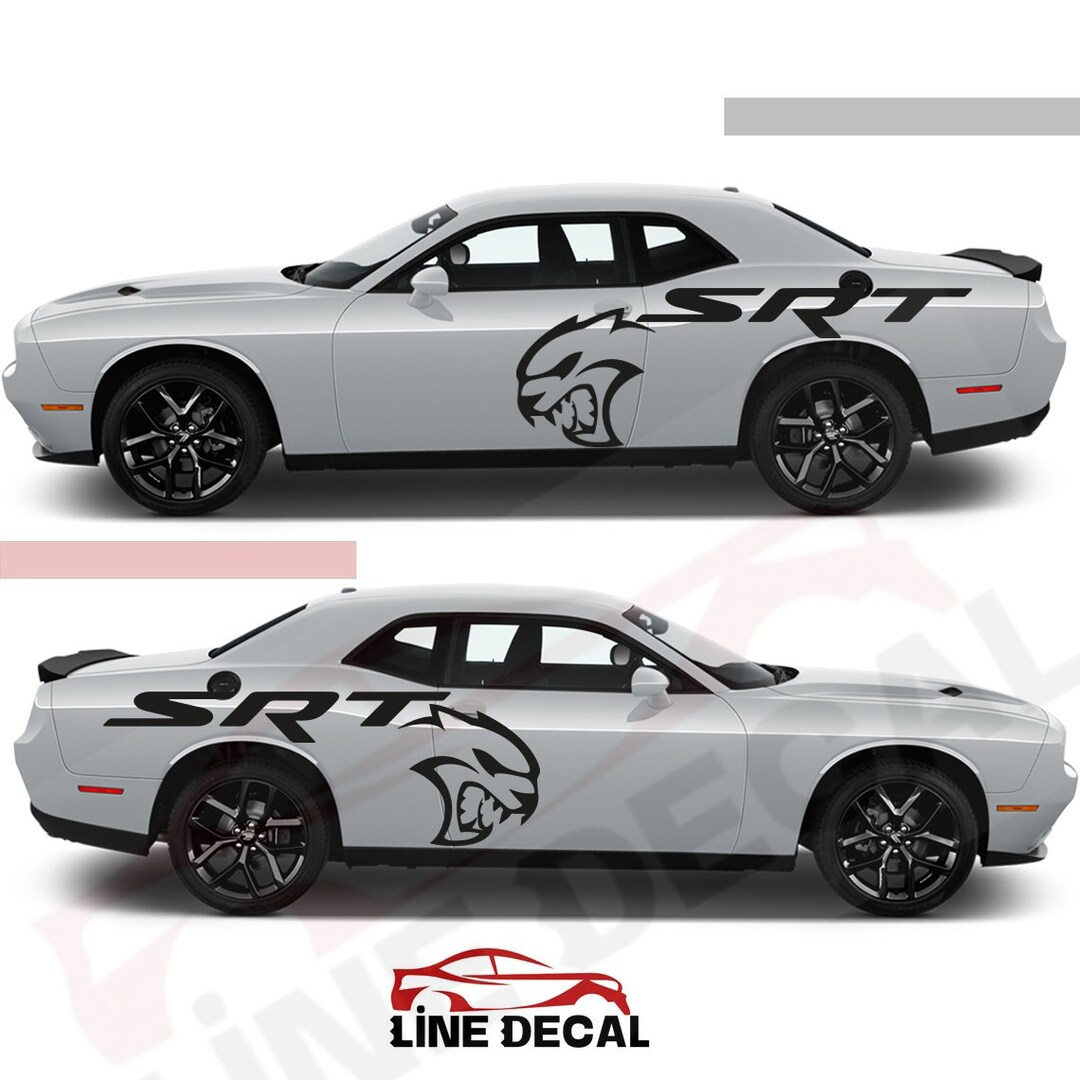 2 Pieces side Stripes Body Decals Vinyl Racing Graphics Sticker Logo ...