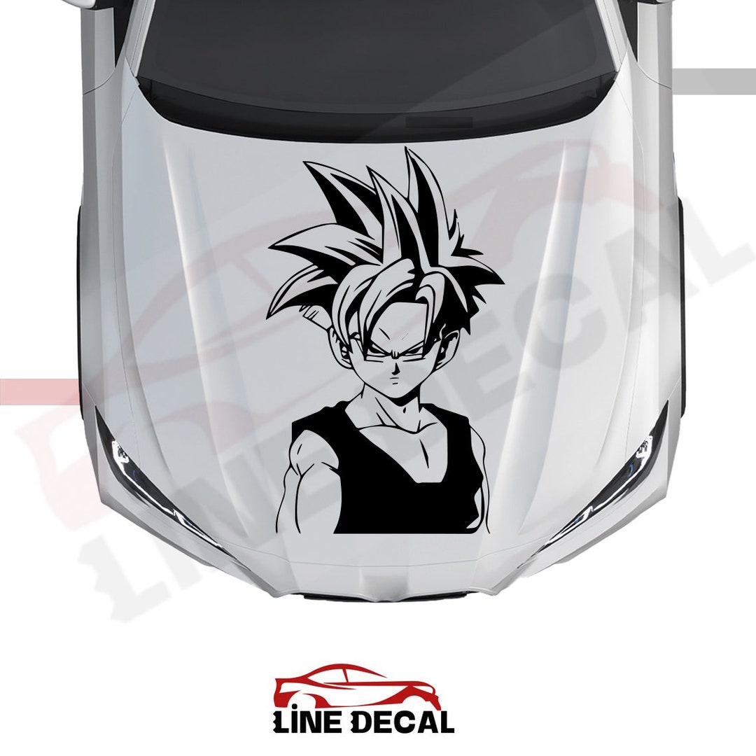 Goku Hood Decal Goku Car Side Decal Car Decal Mustang Goku Hood Mustang ...