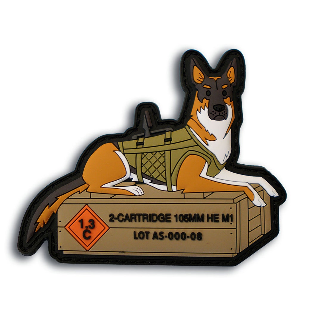 The German Shepard Tactical Dog PVC Morale Patch - Hook Backed, Ideal ...