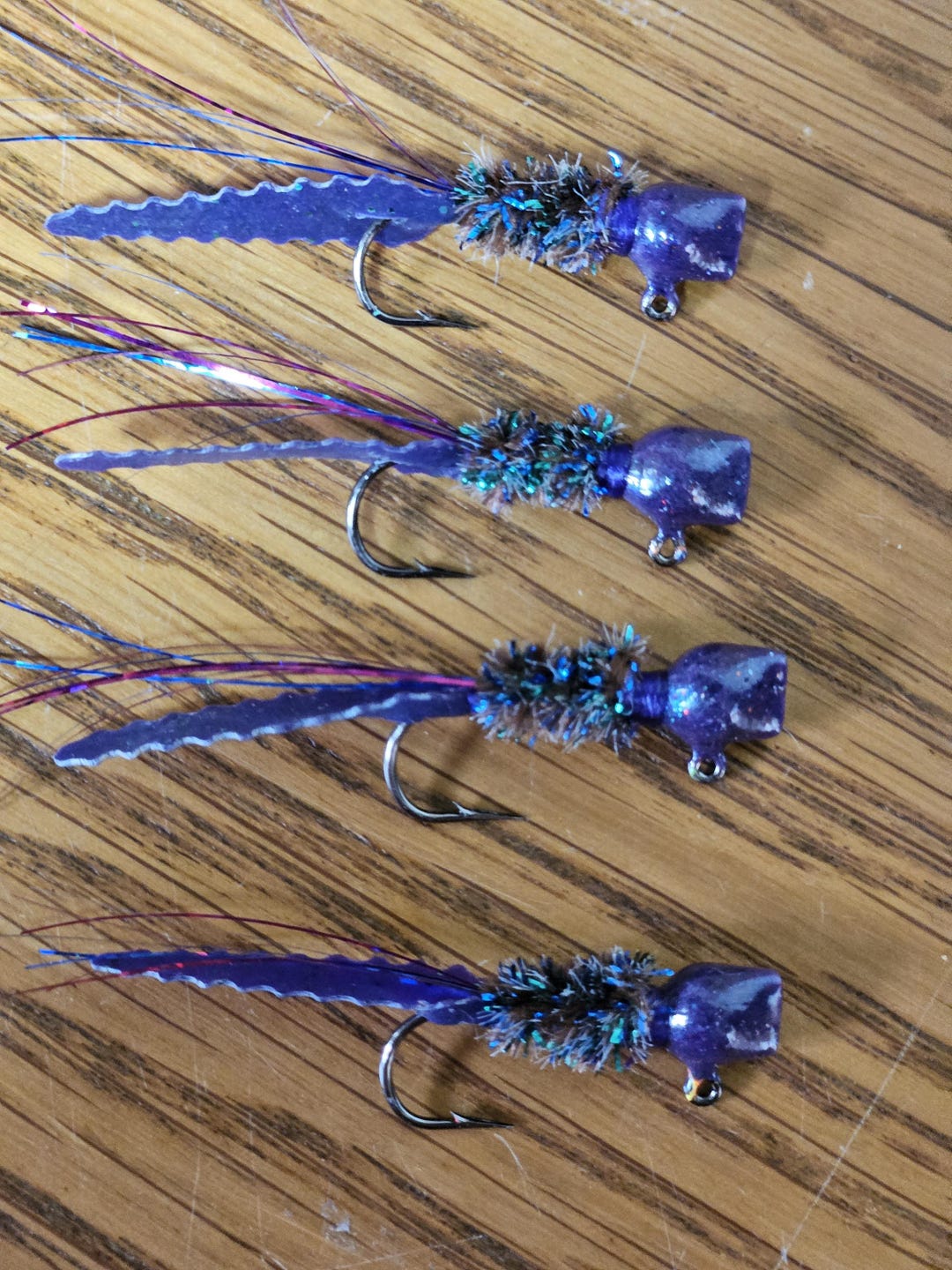 Junebug Gator Tail Crappie Jig - Handcrafted Fishing Bait for Crappie ...