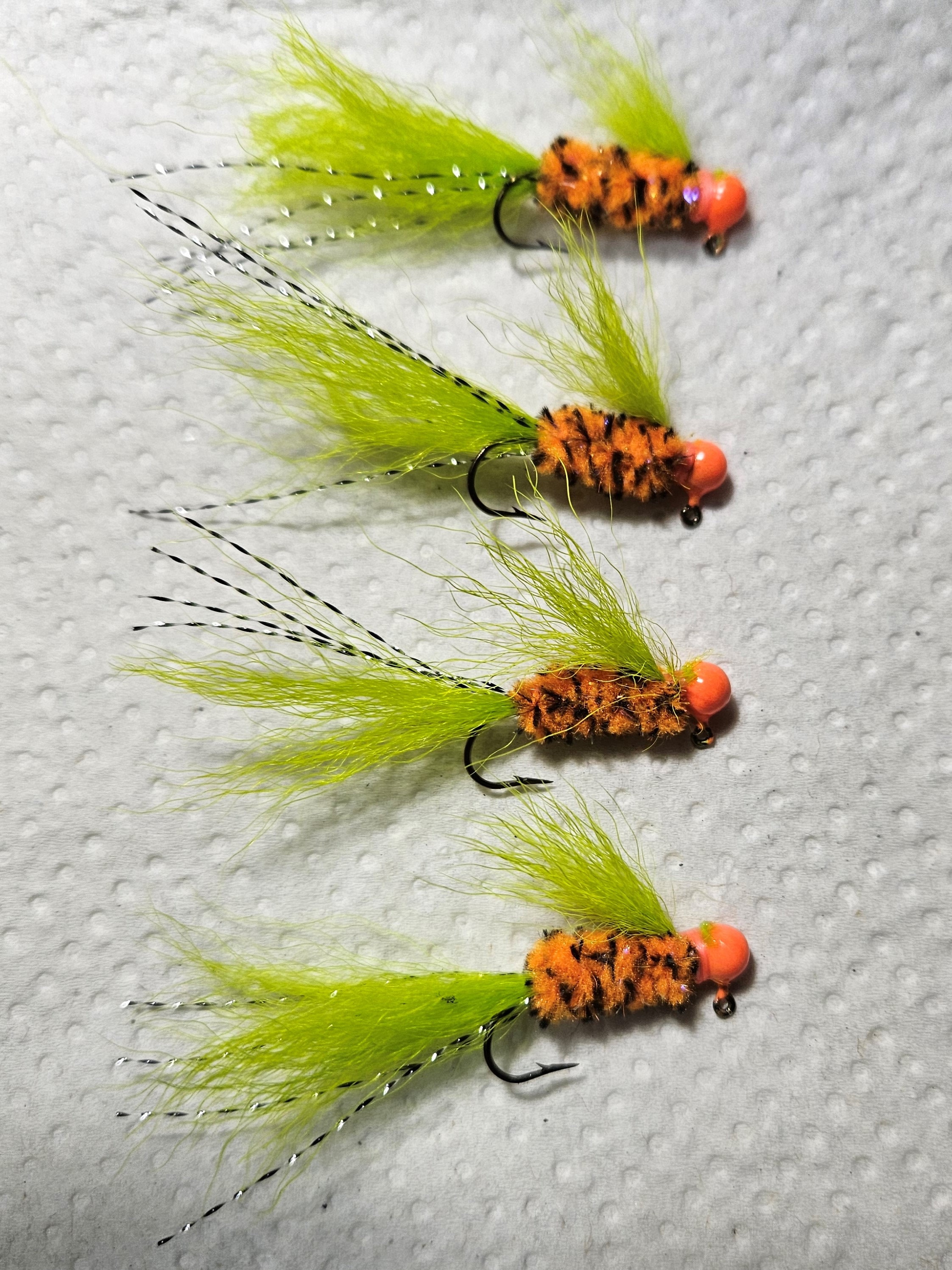 Hand-poured Cajun Cricket Crappie Jigs – Hand-tied Fishing Lures, Set ...