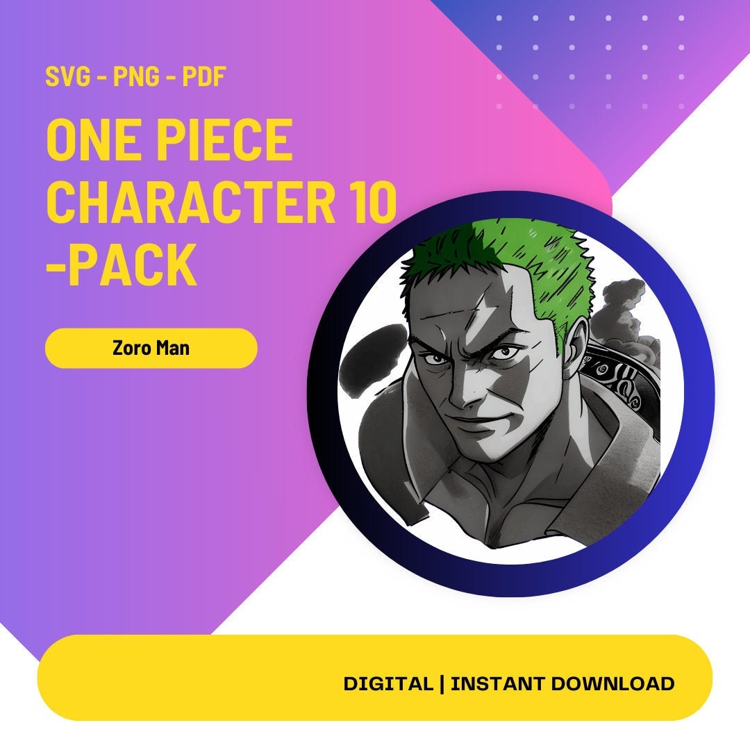 Anime Manga One-piece Zoro Man Bundle Anime Manga Png, Vector, Svg ...