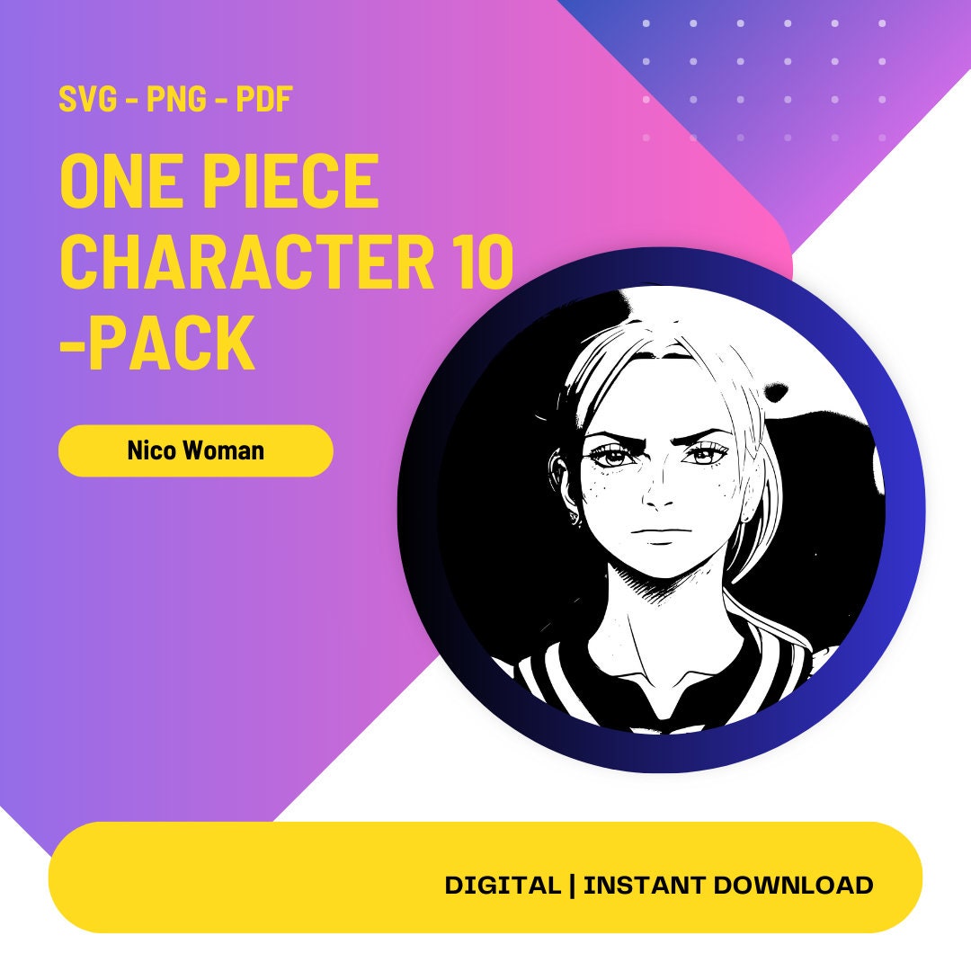 Nico Robin One-piece SVG Bundle Anime Manga Shirt, Coffee, Tumbler ...