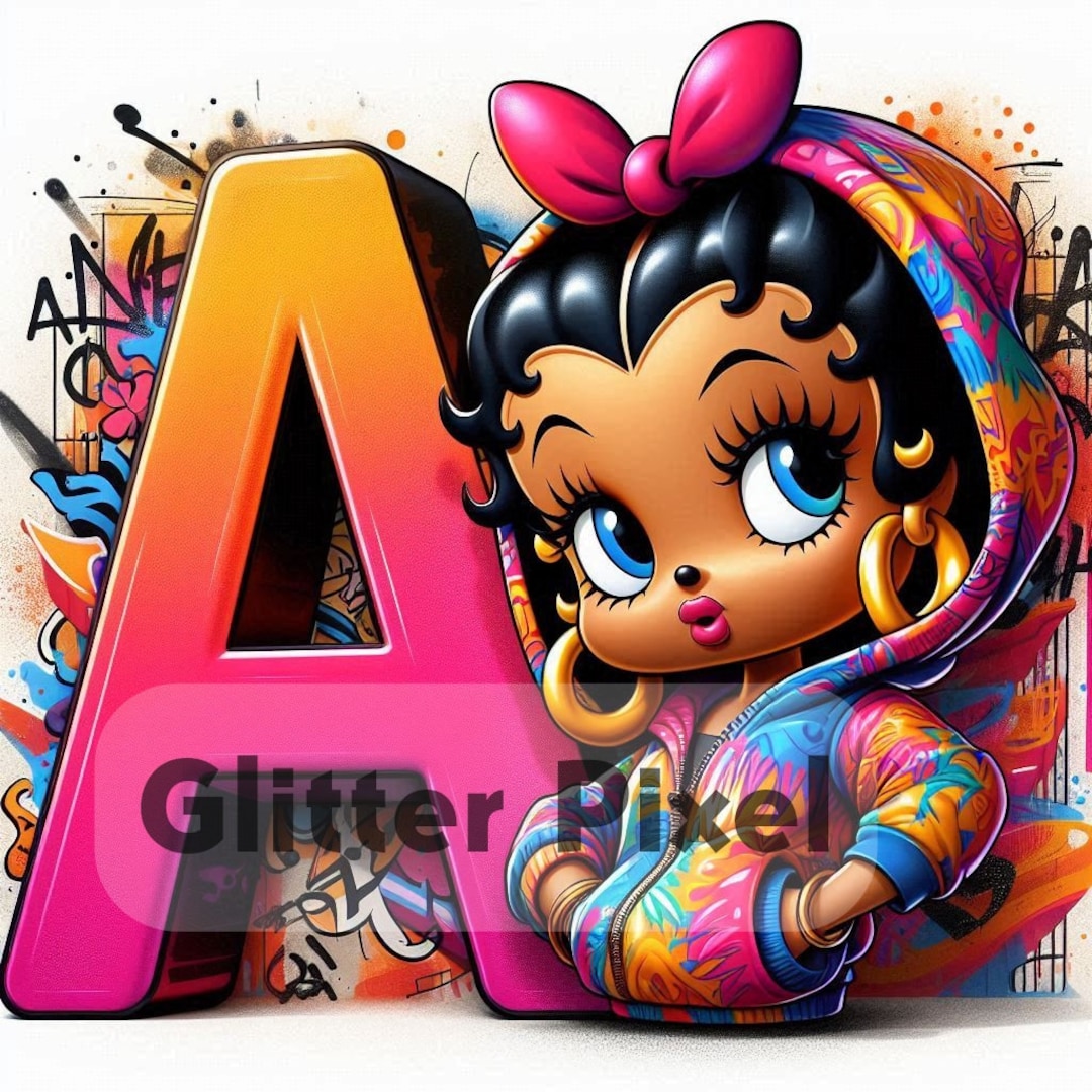 Betty Boop Letters - Etsy