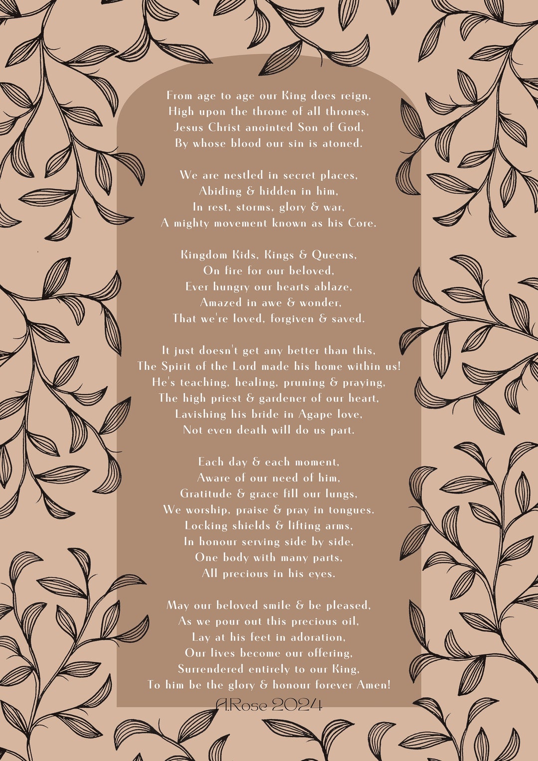 Core Group Poem and Artwork by A.rose - Etsy