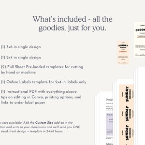 Editable Box Label Template - Box Seal Label - Order Packaging Sticker ...