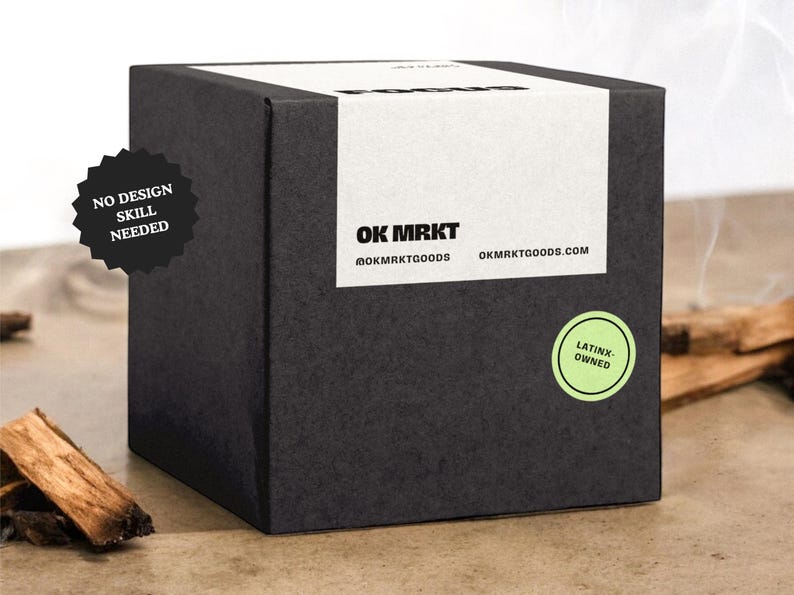 Editable Box Seal Label, Order Packaging Sticker, Box Label Template ...