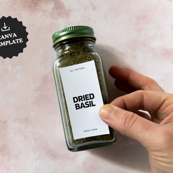 Minimalist Spice Labels - Etsy