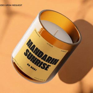 Unique Colorful Candle Label Template for Candle Businesses, Minimalist ...
