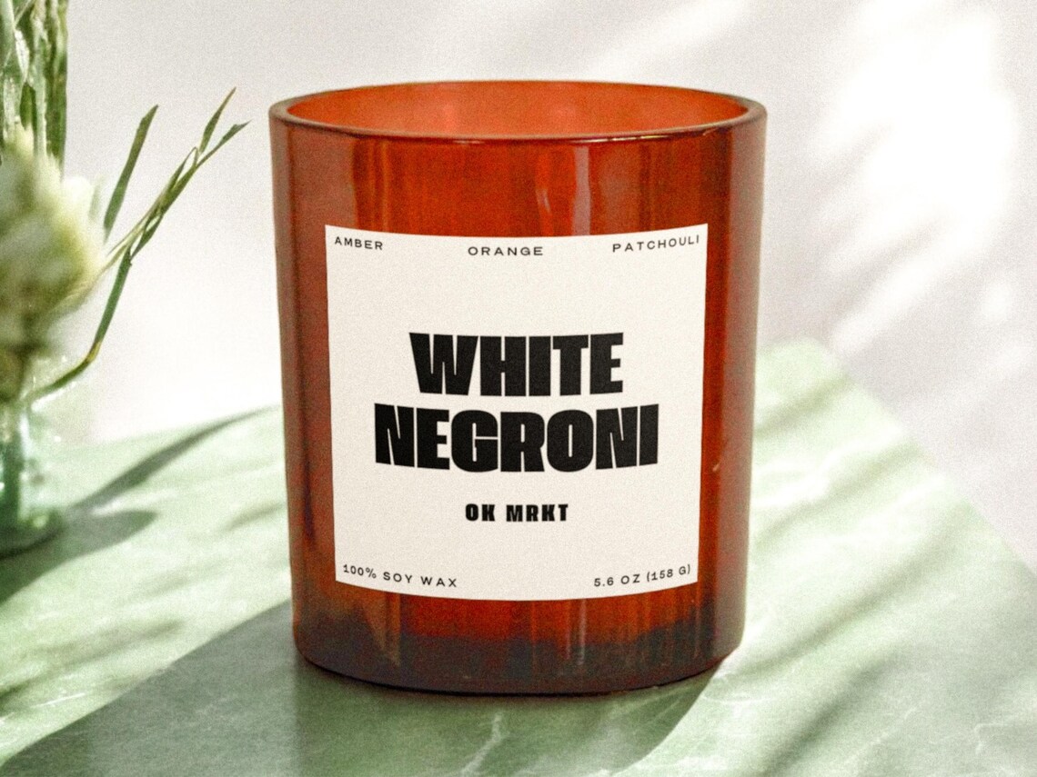 Unique Colorful Candle Label Template for Candle Businesses, Minimalist ...