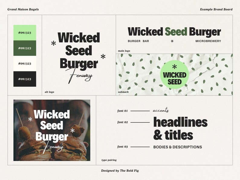 Custom Cafe & Bakery Logo Kit, Artisan Food Branding, Coffee Shop Logo ...