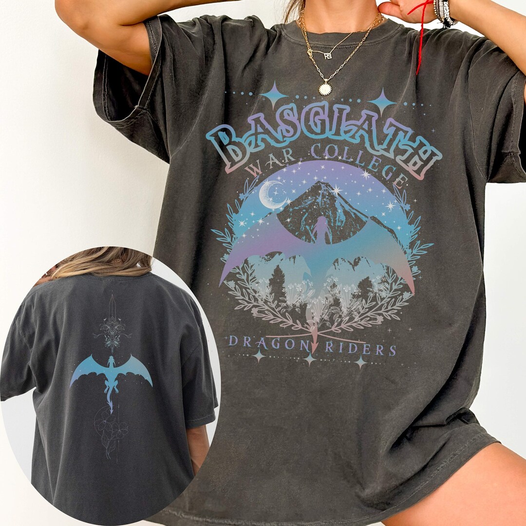 Basgiath War College Shirt, Fourth Wing Comfort Colors, Iron Flame T ...