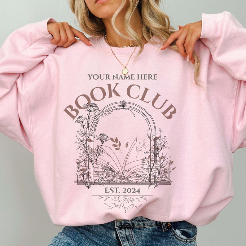 Customize Book Club Sweater | Design Your Own Shirt | Book Club Since ...
