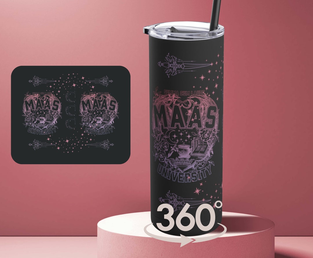 Sarah J Mass Tumbler, ACOTAR Series, SJM Travel Cup, Crescent City ...