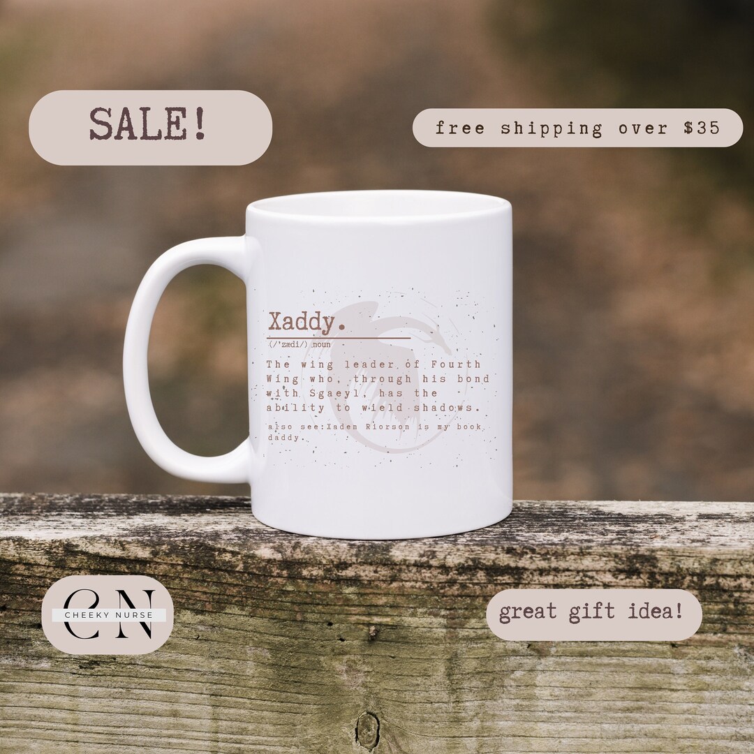 Xaddy Mug | Fourth Wing Mug | Iron Flame Cup | Fourth Wing Merch ...
