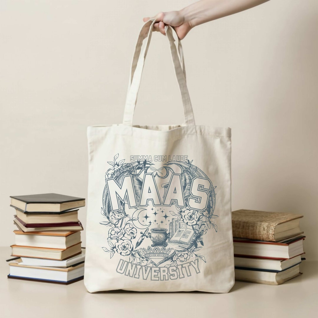 Sarah J Mass Tote Bag, ACOTAR Series, SJM Shopping Bag, Crescent City ...