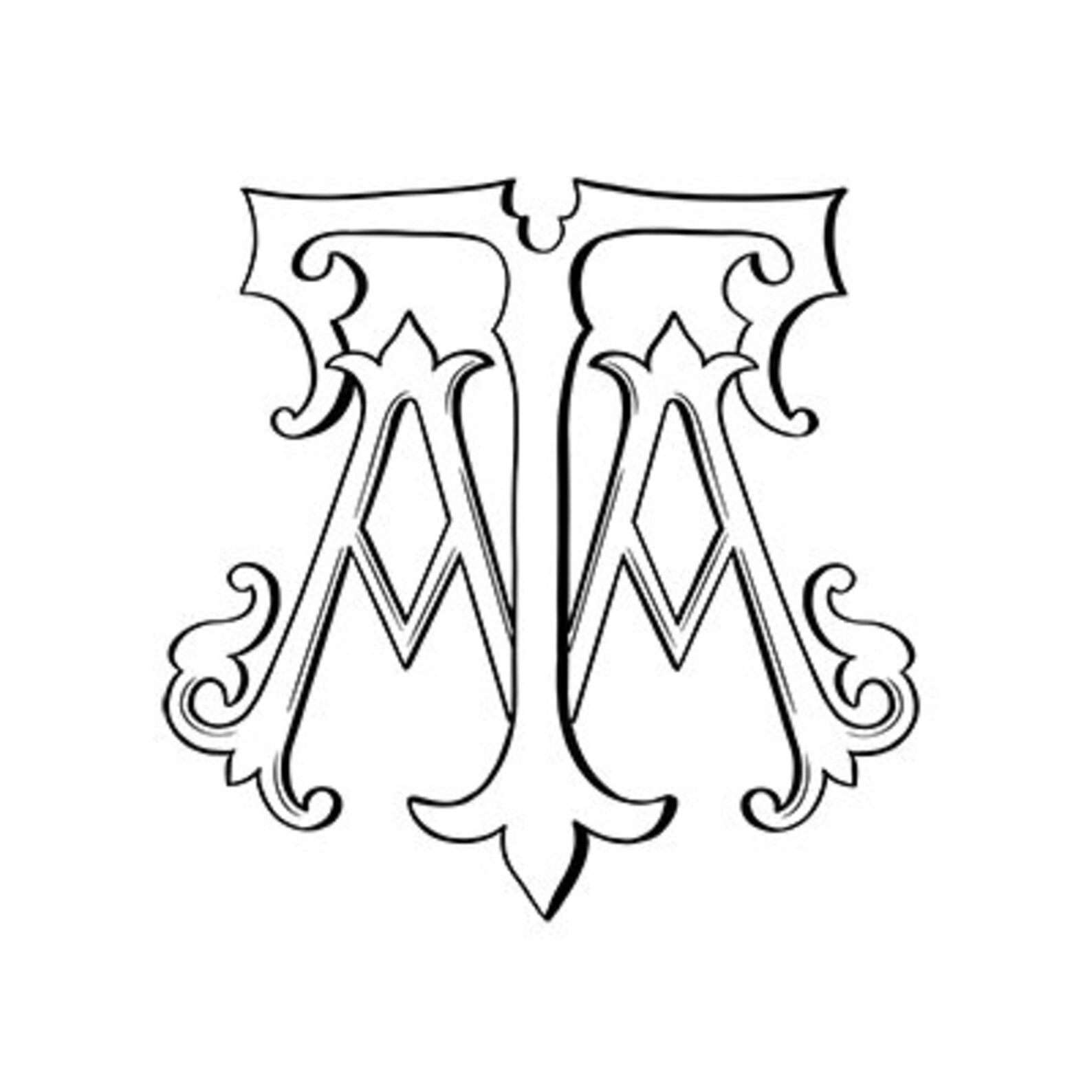 ATA Monogram PNG Digital Download - Etsy