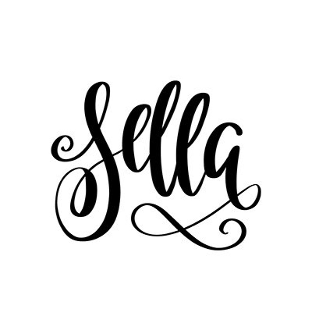 Sella Calligraphy PNG Digital Download - Etsy