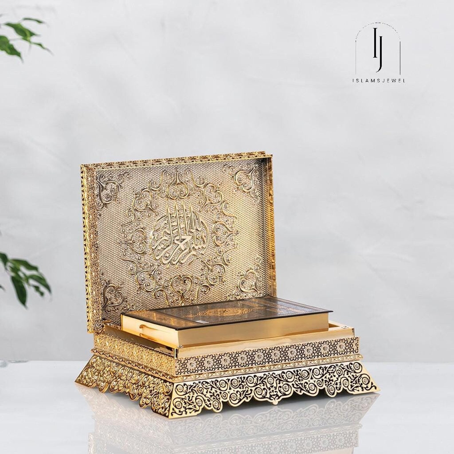 Gift Boxed Quran Set,quran With Elegant Gift Box, Islamic Home Decor ...