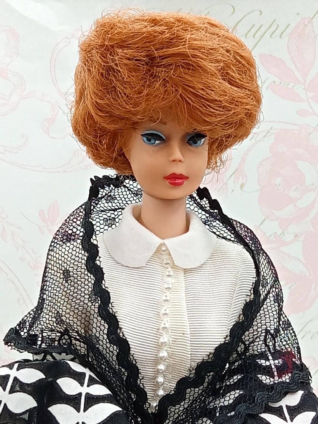 Vintage Titian Bubble Cut Barbie Doll, 1960s, Scarlett O'hara Dress - Etsy
