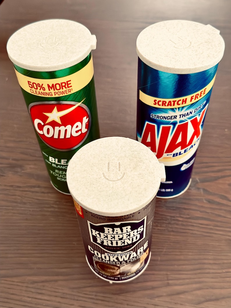 SNAP-ON Lids for Comet, Barkeepers Friend, AJAX | the Can Cap | 2-pack ...