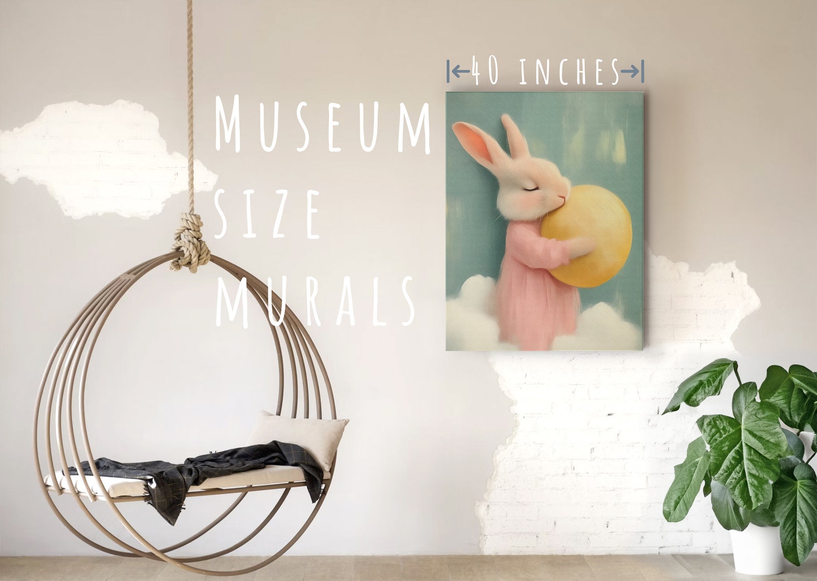 Pastel Ball Bunny, Pink Rabbit Pastel, Pink Rabbit Artwork, Easter ...