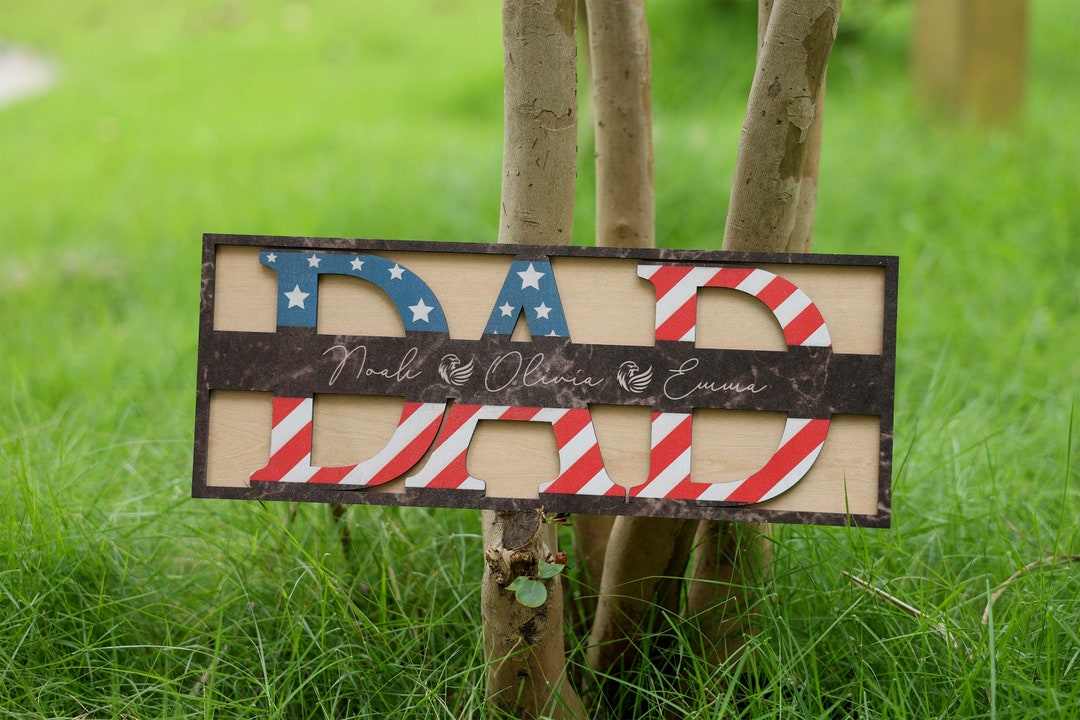Dad Wood Sign, Personalized Gifts for Dad, Father's Day Gifts, Dad ...