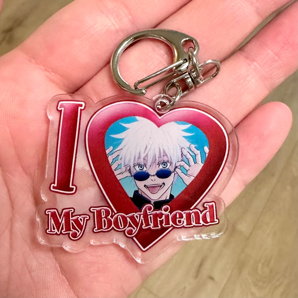 Gojo Keychain JJK Anime Keychain Acrylic Charm - Etsy Canada