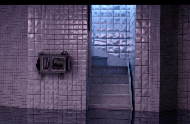 Liminal Basement Original Print - Etsy