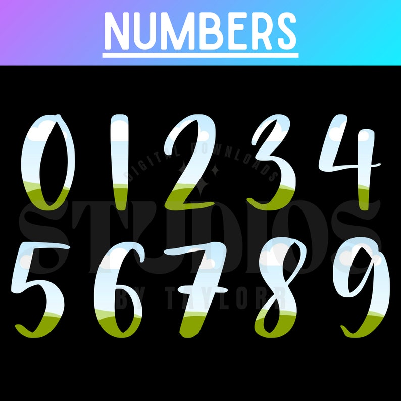 Girly Cursive Canva Font Frame Fill: Script Letters, Numbers, Symbols ...
