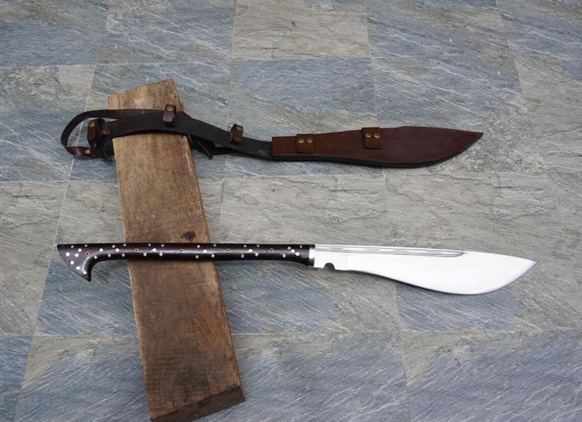 Custom Handmade Carbon Steel Blade Long Handle Dao Machete Sword ...