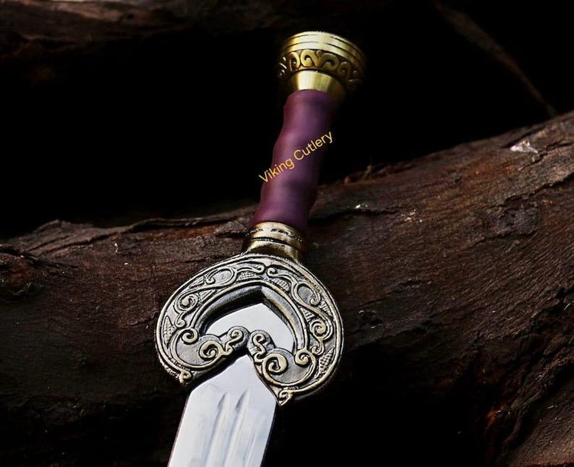 King Ragnar Lothbrok Viking Sword, Handcrafted Norse Replica Nordic ...