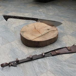 Custom Handmade Carbon Steel Blade Long Handle Dao Machete Sword ...