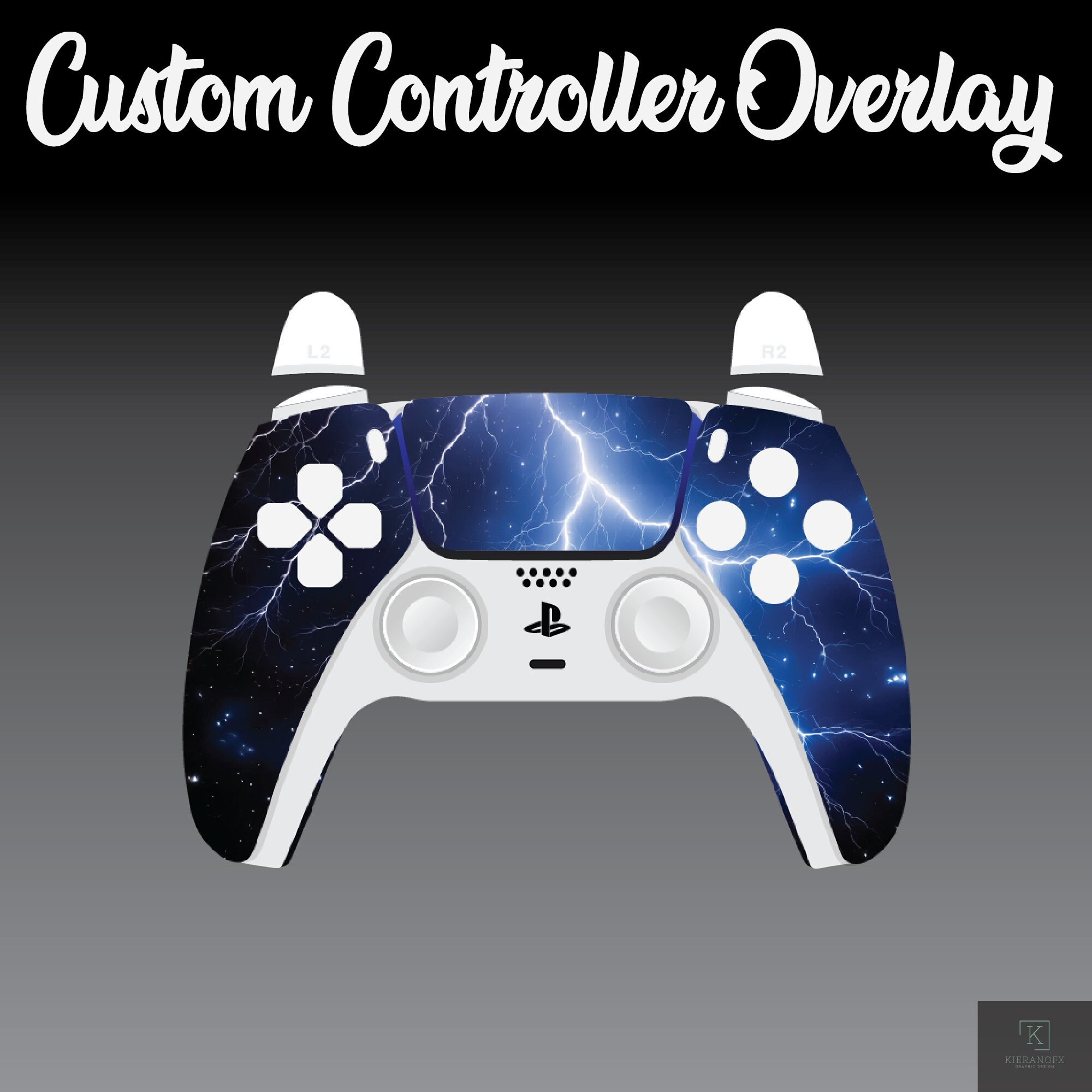 Blue Lightning Controller Overlay for OBS Twitch/youtube Instant Download - Etsy