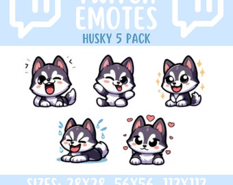 5 Pack of Cute Chibi Otter Emotes for Twitch/discord/youtube | Instant ...