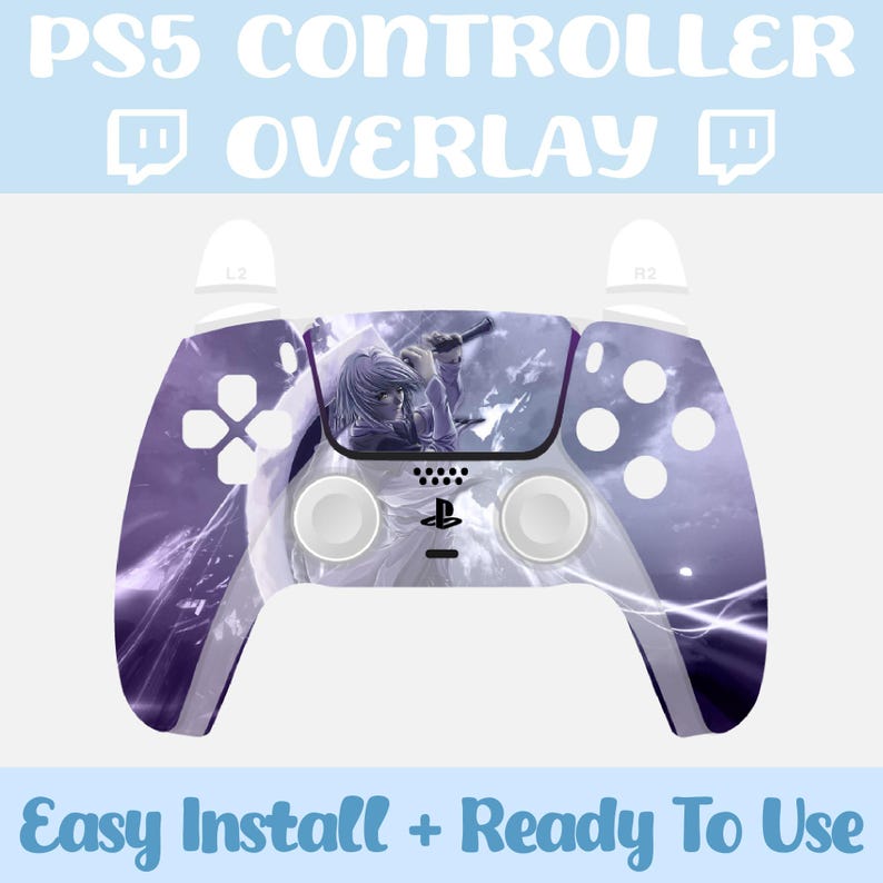 Anime Controller Overlay for OBS | Twitch/youtube | Instant Download - Etsy