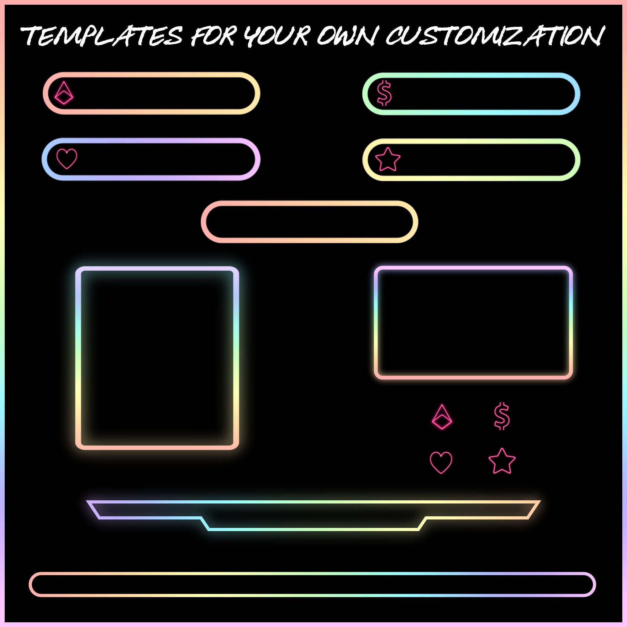 Pastel Rainbow Stream Pack | (HD Quality Webm File) - Etsy