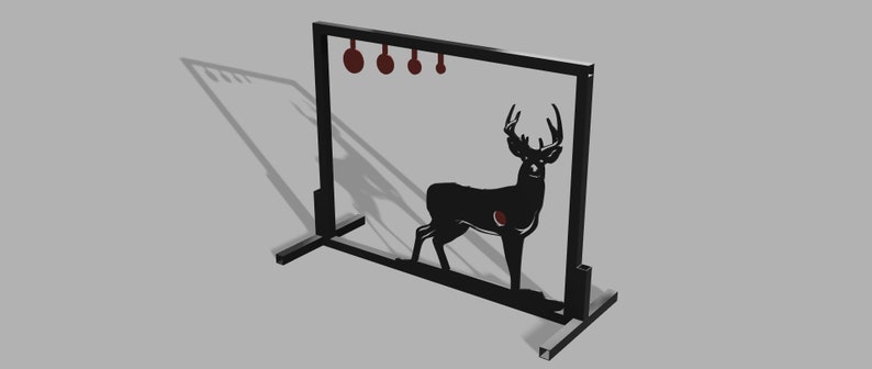 Deer Shooting Target DXF & Blueprints - Etsy
