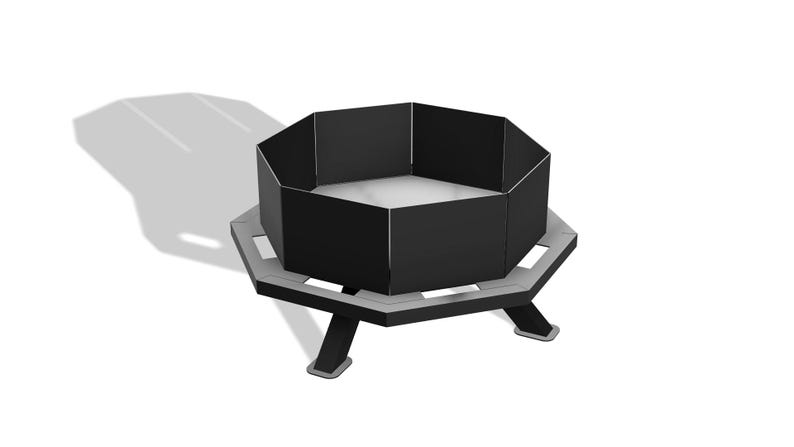 Octagon Fire Pit With Ring DXF & Blueprints - Etsy