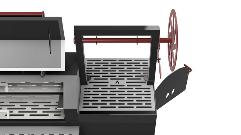 Smoker With Santa Maria Grill DXF & Blueprints - Etsy