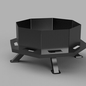 Octagon Fire Pit With Ring DXF & Blueprints - Etsy