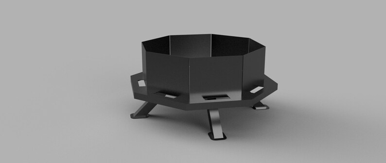 Octagon Fire Pit With Ring DXF & Blueprints - Etsy