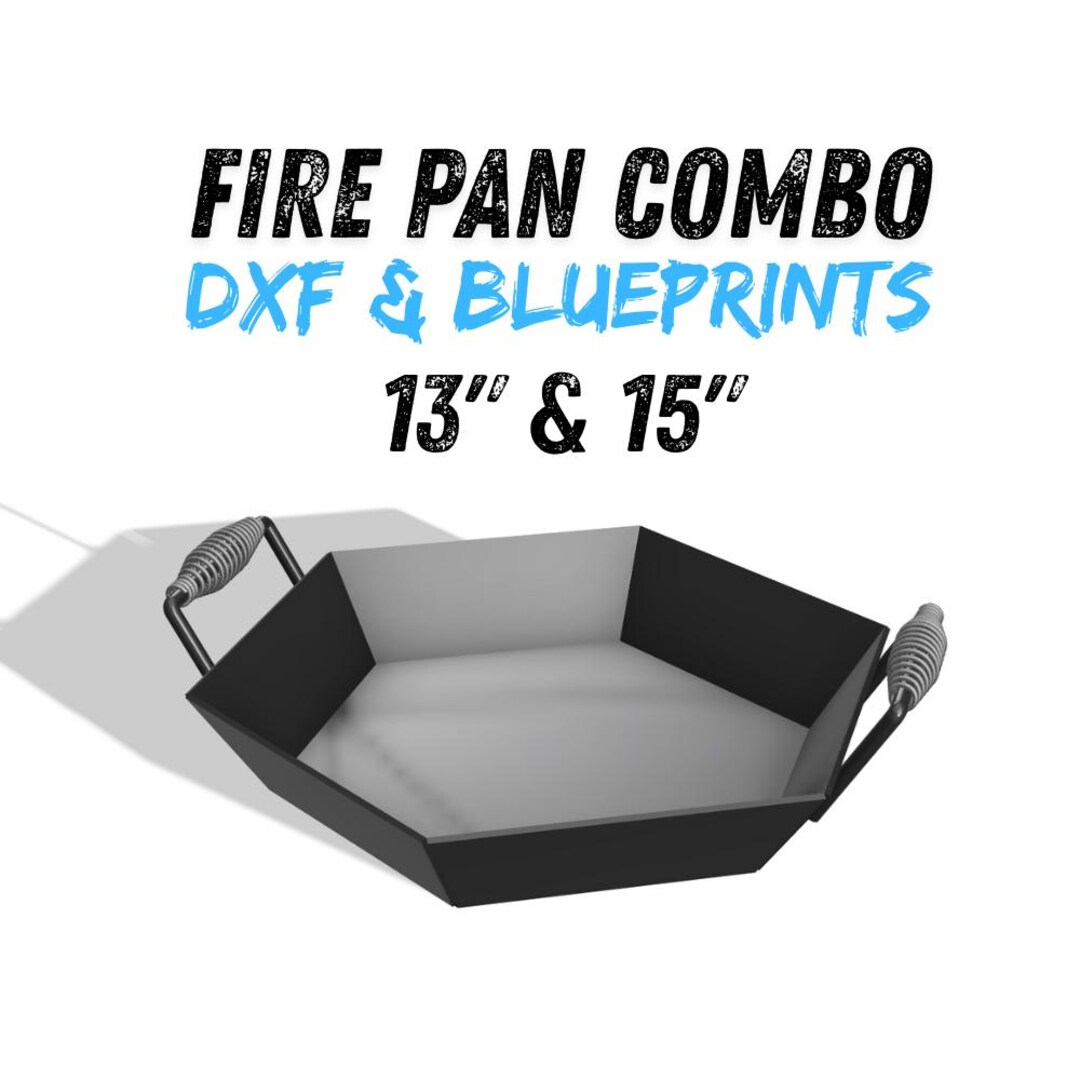 Fire Pan Combo DXF & Blueprints - Etsy