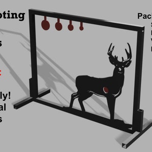 Deer Shooting Target DXF & Blueprints - Etsy