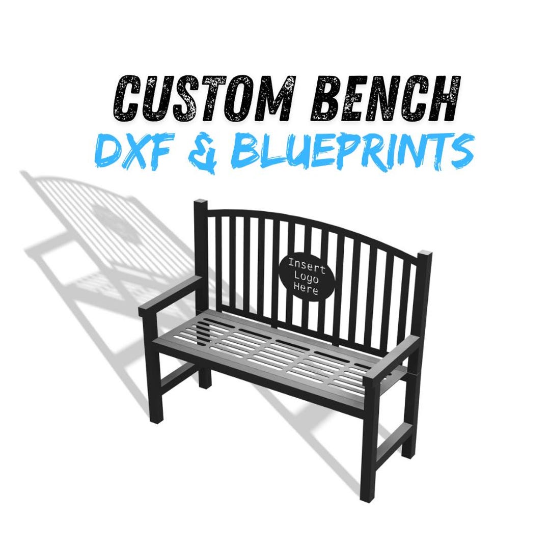 Custom Bench DXF & Blueprints - Etsy