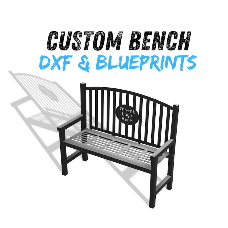 Custom Bench DXF & Blueprints - Etsy
