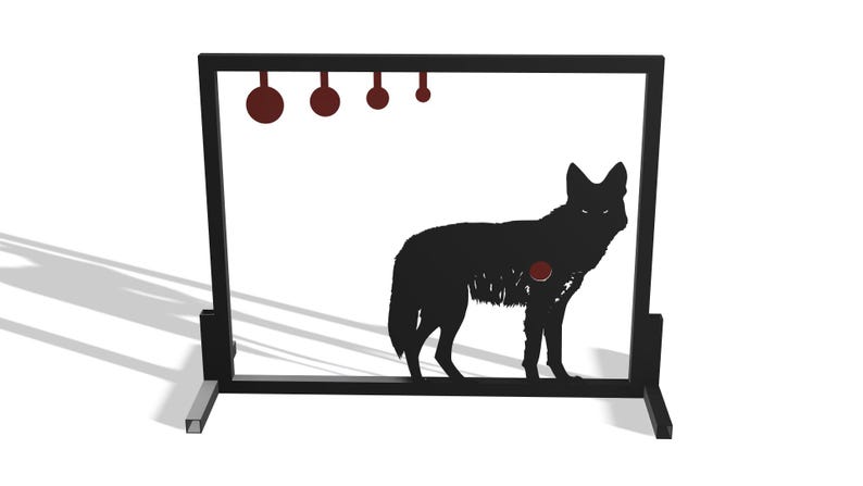 Coyote Shooting Target DXF & Blueprints - Etsy